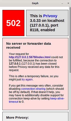 ubuntu 22 04打开迷雾通报错502 Geph tech support 迷雾通技术支持 Geph Forum 迷雾通用户论坛