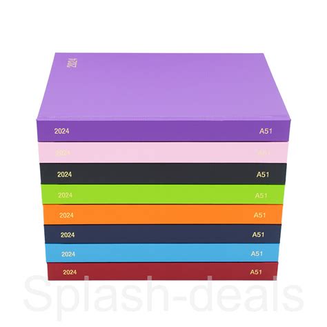 A A Diary Day A Page Week To View Hardback Ribbon Full