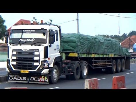 FULL TRUCK TRAILER GANDENGAN TRONTON PANJANG MUATAN FERAT PANTURA UD