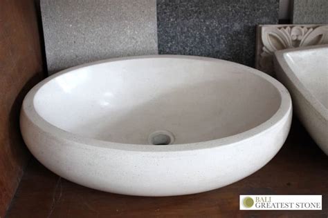 Wastafel Teraso Resin Oval Bali Greatest Stone Pemasok Dan