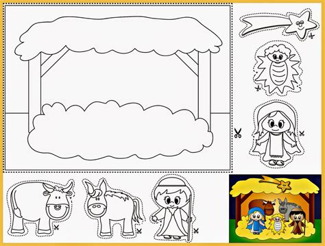 Nativity 6 16001215 Nacimiento Para Colorear Navidad