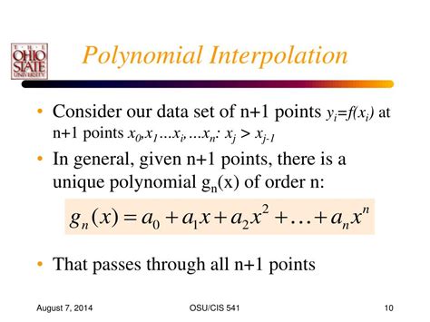 ppt cse 541 interpolation powerpoint presentation free download id 2967837