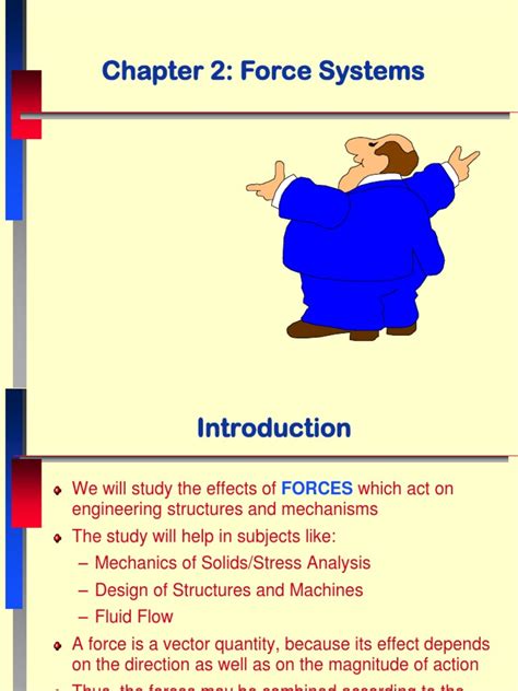 chapter 2 force systems pdf force euclidean vector