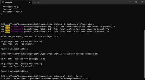 Running Npx Webpack Cli Force Still Ask Questions Issue 3719
