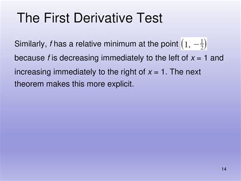 increasing and decreasing functions and the first derivative test ppt download