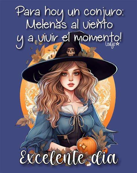 A Woman Wearing A Witches Hat And Holding A Pumpkin