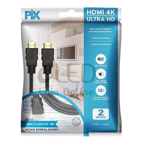 Cabo Hdmi K D Ultrahd Pinos Chip Metros