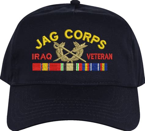 US Army Judge Advocate General S Corps Iraq Veteran Embroidered Cap
