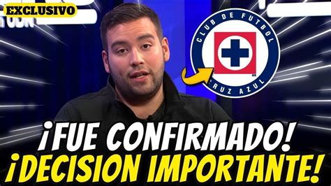SE ACABÓ LA NOVELA ACABA DE ANUNCIAR Noticias Del Cruz Azul Hoy
