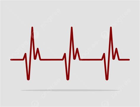 Heartbeat Line Vector Design Images Red Heartbeat Line Vector Icon In