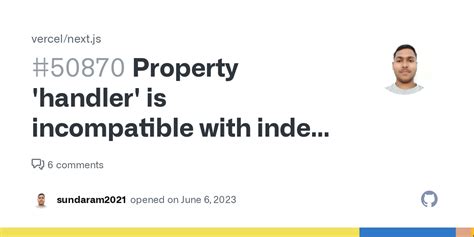 Property Handler Is Incompatible With Index Signature Type