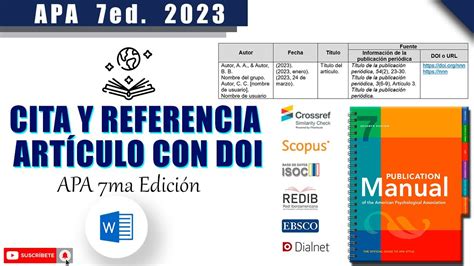 Como Citar Un Articulo Cientifico En Apa 7ma Edicion Design Talk