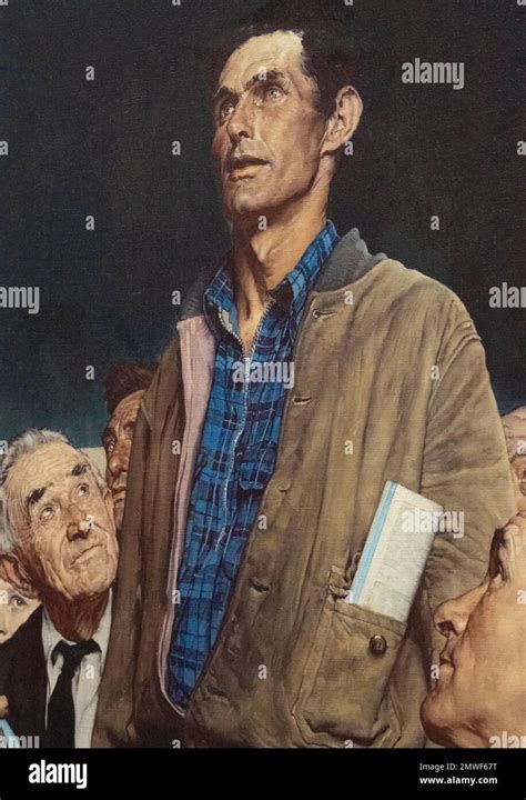Norman Rockwell Painting Called Freedom Of Speech Done In For The