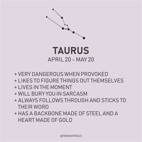 Taurus Personality Traits