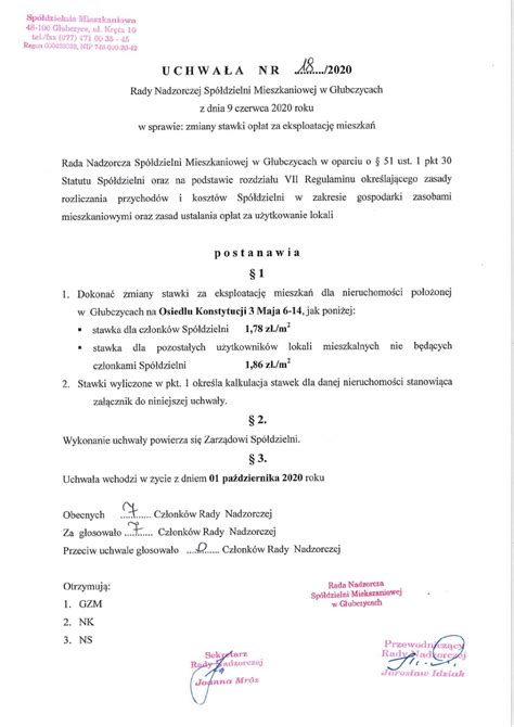 Dokumenty Uchwa Y Rady Nadzorczej