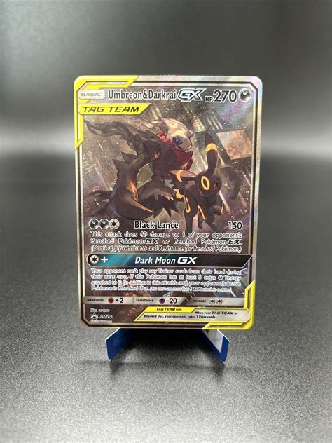 Pokémon TCG Umbreon Darkrai Tag Team GX SM Black Star Promos SM241