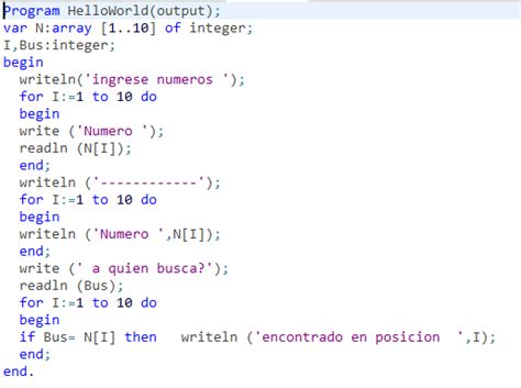 Introducción a la programación Pascal