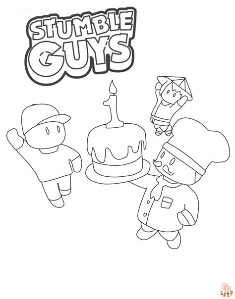 Coloriage Stumble Guys à imprimer gratuitement pour les enfants