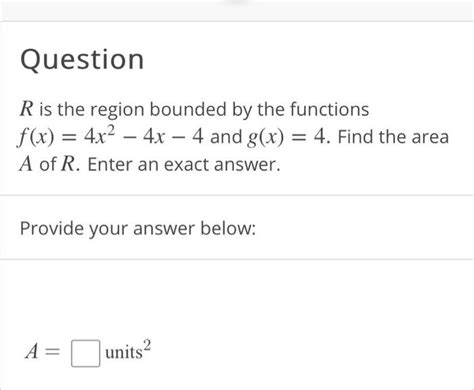 solved question r is the region bounded by the functions