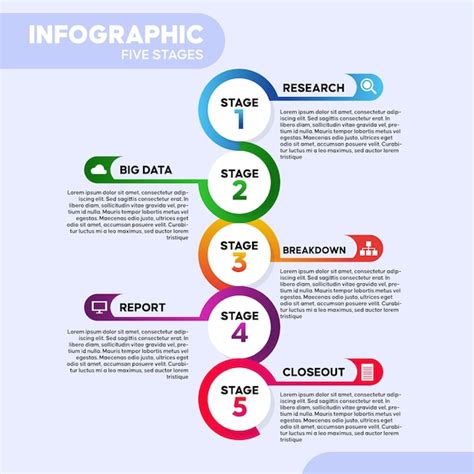 Premium Vector Professional Steps Infographic Template