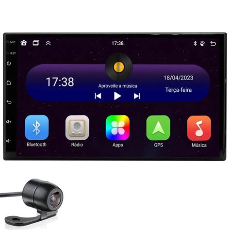 Central Multimídia Universal Tela IPS de 7 Polegadas Quad Core 2GB
