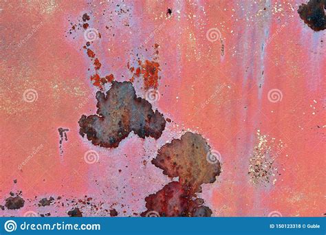 Pared Oxidada Vieja Del Metal Fondo Del Metal Hierro Viejo Foto De