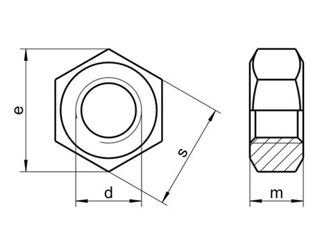 Hex Nut Size Chart