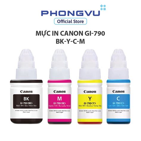 Mực in Canon GI 790 BK Y C M Shopee Việt Nam