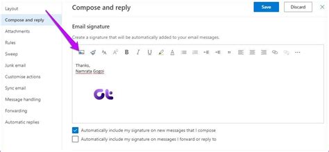 How To Set Up Signature In Outlook Desktop Design Talk