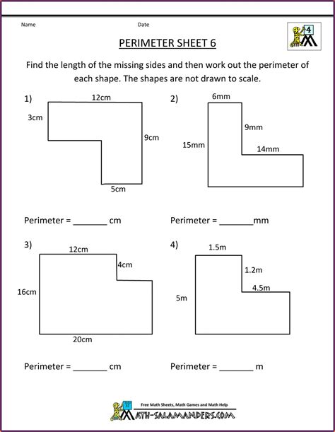 Compound Shapes Area And Perimeter Worksheet Ks2 ShapesWorksheets