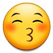 Kissing Face With Closed Eyes Emoji