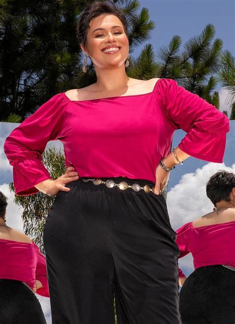 Blusa Púrpura em Malha Marguerite