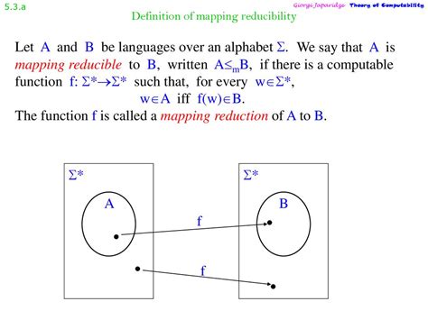 csc 4170 theory of computation mapping reducibility section ppt download