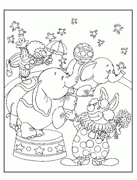 Printable Circus Coloring Pages