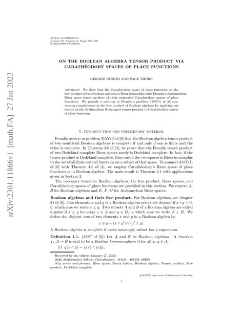 pdf on the boolean algebra tensor product via caratheodory spaces of place functions