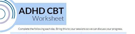Free Cbt Poster Worksheet Cognitive Behavioral Therapy Worksheets