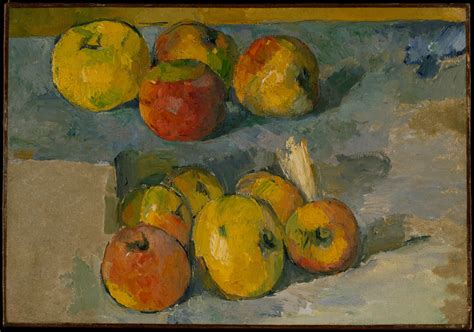 Cezanne Still Life With Basket Of Apples