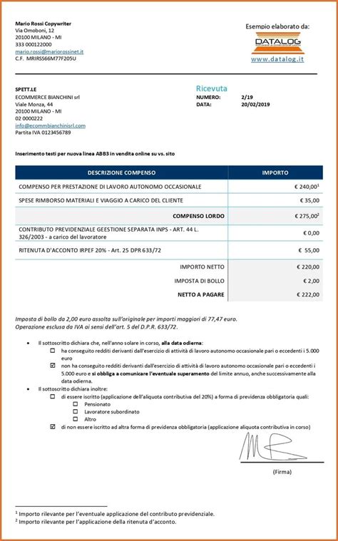 Modello Fattura Excel Esempi Scaricabili Online E Come Compilarli