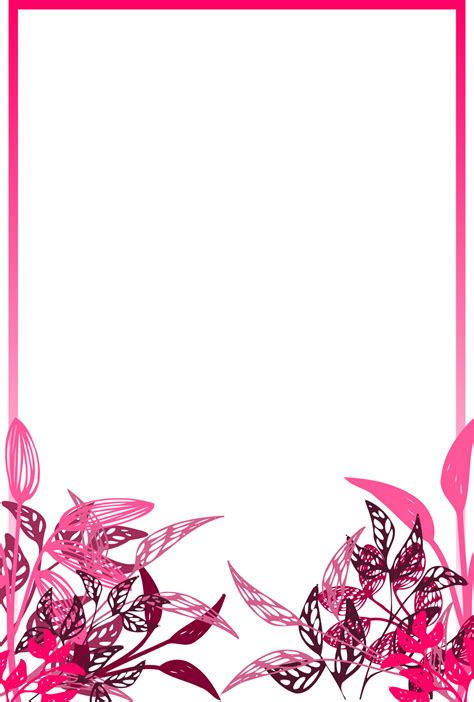 Floral Frame Floral Border Png