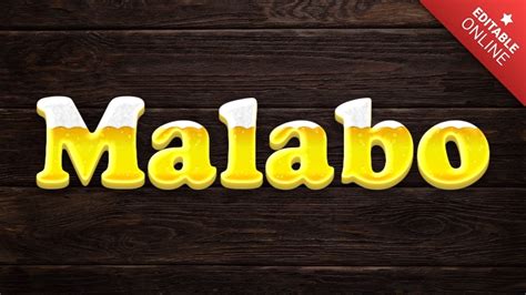 Malabo Beer Text Effect Generator