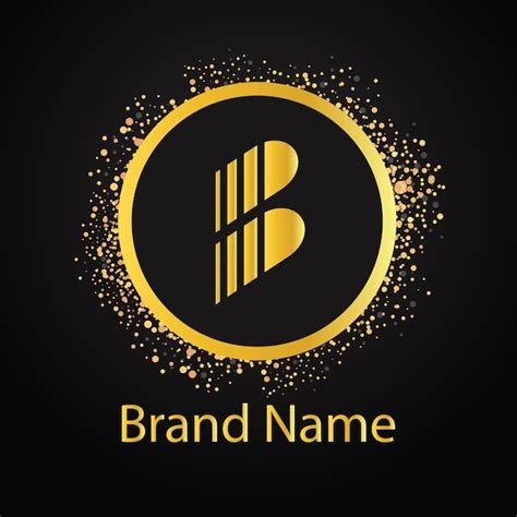 Luxuriöse goldene b logo design vorlage Premium Vektor