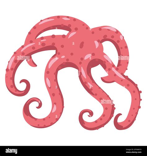 Pulpo Producto Nutritivo Natural Y Saludable Mariscos Vector Doodle