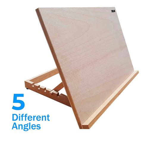 A2 Wooden Table Top Desk Easel With 5 Adjustable Angles By Zieler