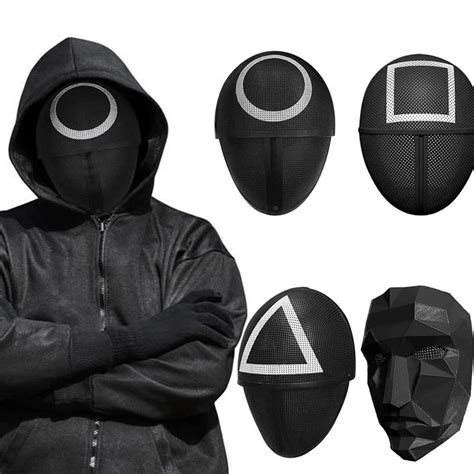 Squid Game Mask Korean Squid Game Boss Masked Man Mask Halloween Party