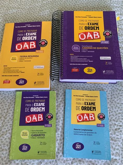 Como Se Preparar para O Exame de Ordem Oab 2021 3ª Edição Livro