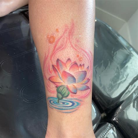 Colour Lotus Flower Tattoo Best Flower Site