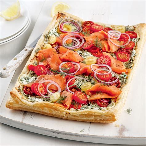Tarte feuilletée au saumon fumé Les recettes de Caty