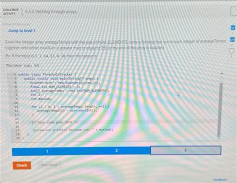 Solved Jump To Level 1 Given The Integer Array AverageTemps Chegg