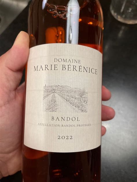 2023 Domaine Marie Berenice Bandol Rosé France Provence Bandol