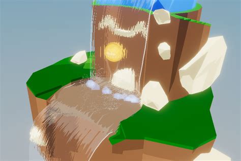 Waterfall Stylized Shader HDRP VFX Shaders Unity Asset Store
